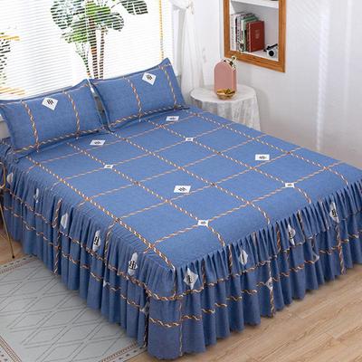 床罩床裙式床套2025年新款检阅单件防尘单独带裙边床单床笠