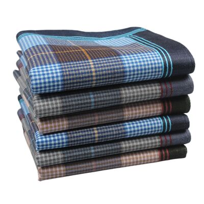 15.7in Men's striped cloth handkerchief, suit small square g
