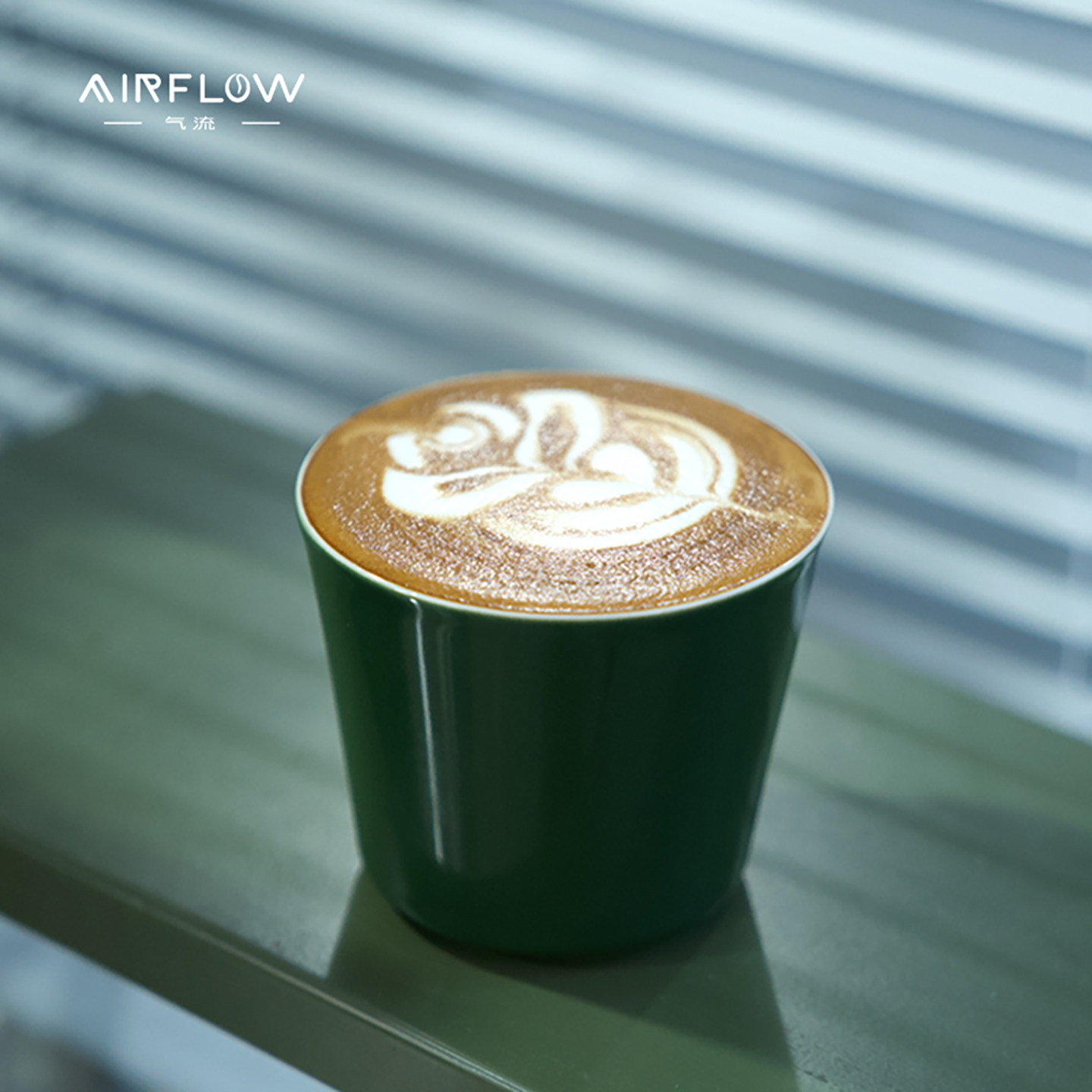 AIRFLOW气流陶瓷猪口杯专业对流拉花杯家用咖啡馆拿铁手握咖啡杯