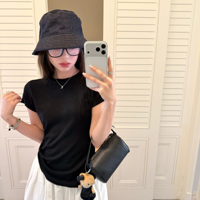 KAPOK-26年早春新品系列百搭短袖T恤衫圆领修身显瘦短袖T恤26101