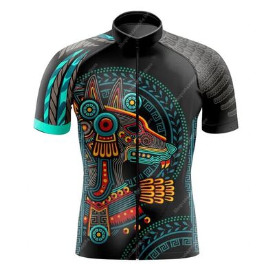 Mexico Team Cycling Jersey Short Sleeve Breathable Triathlon