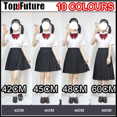 Japanese School Uniforms Girls Solid Color Pleated JK Suit a