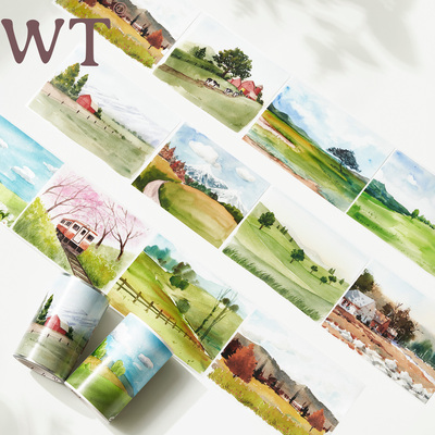 WT正品手帐胶带和纸PET造景包邮