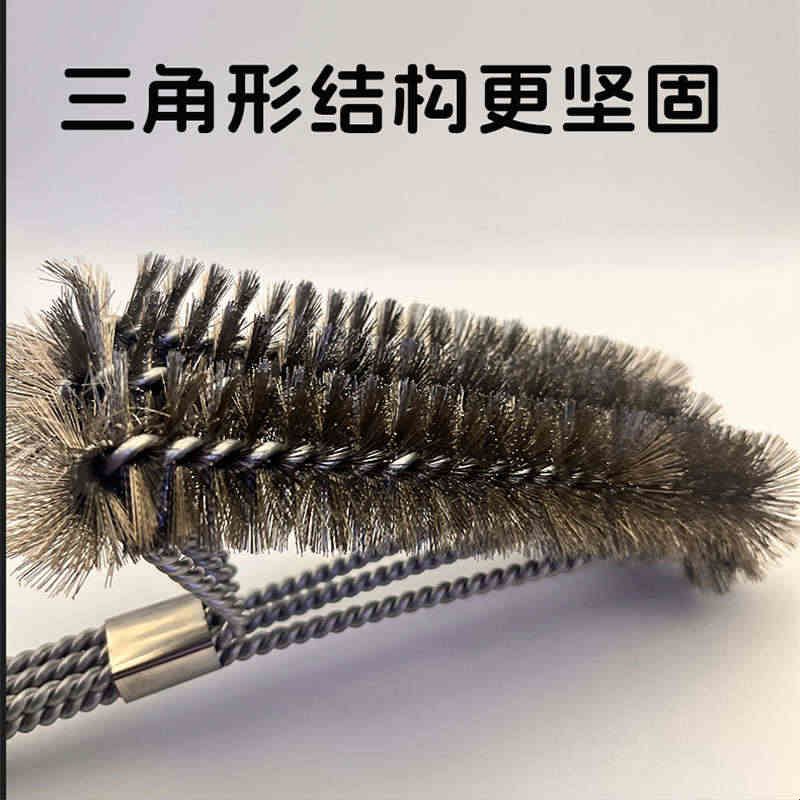 烧烤网清洁刷不锈钢铁丝钢丝刷子洗烧烤架烧烤炉钢刷专用清洗工具