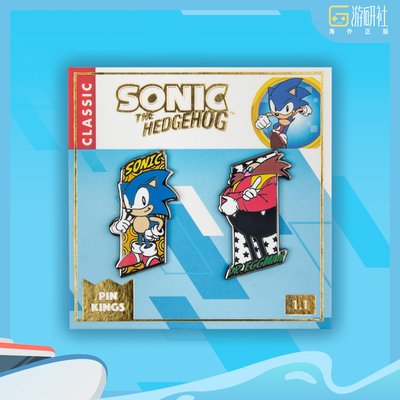 游研社 世嘉索尼克徽章 珐琅别针套装 Numskull原厂进口 现货包邮