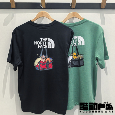 26春夏新款TheNorthFace北面户外棉质印花休闲短袖T恤男女款8GVP
