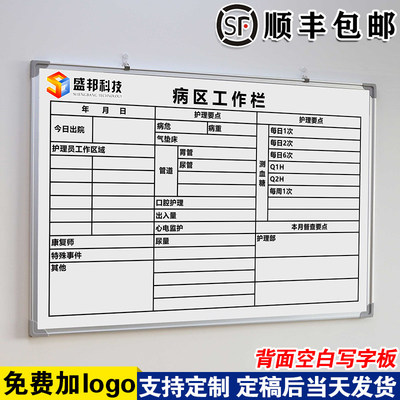 【病区工作栏】白板定制内容