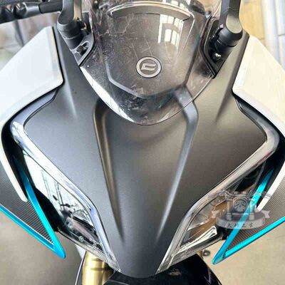 CFMOTO原厂春风450sr配件大灯面板前脸底壳大灯上护罩S单摇臂外壳
