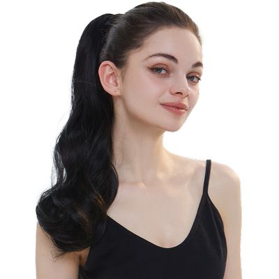 LUCYLEE大卷绑带马尾自然微卷发