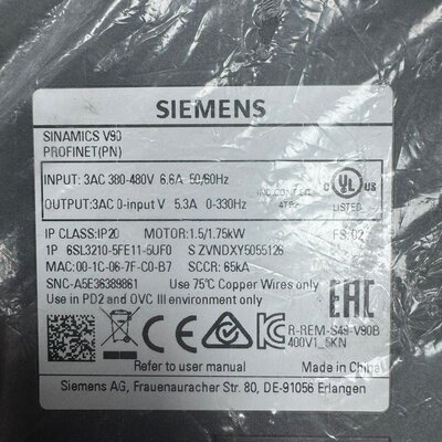 议价伺服驱动器6SL32106SL3210-5FB10-1UF16SL3210-5FB10-2UF1