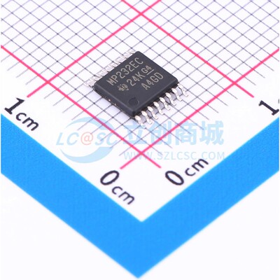 MAX3232ECPW TSSOP-16 RS232芯片 TI(德州仪器)原装正品 电子元器