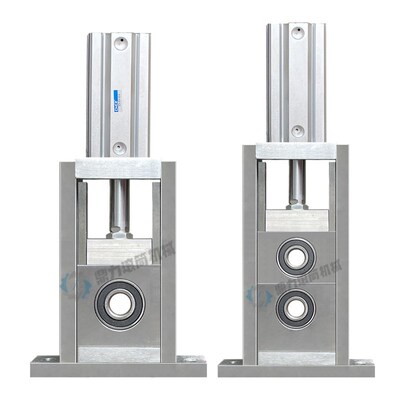 气缸滑块可调节轴承座立式双轴承固定座UCT重型气动单轴承座支架