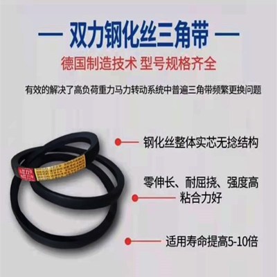 优质不拉长B型三角带B600 B610 B630 B635B650 B660 B686Li传动带