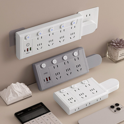 正品公正午纯铜插座带USB接线板