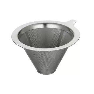 双层1200免滤纸啡器咖啡过滤器滤网304目目不锈钢漏斗茗茶