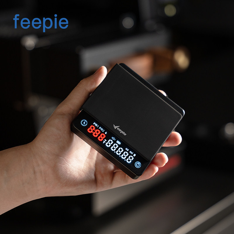 feepie啡派.mini咖啡电子秤可携式智能意式秤咖啡机萃取秤重计时