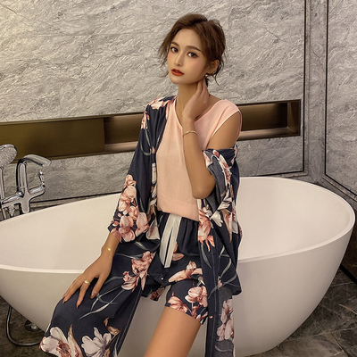 Pajamas For Women Sets Women Pajama Viscose Sleepwear 4 Piec