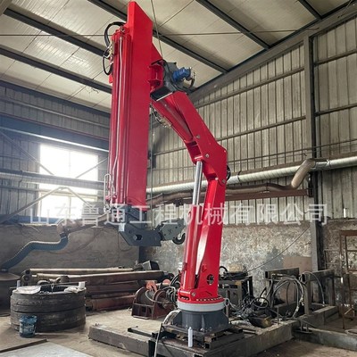 折臂吊随车吊小型2吨车载吊机货车固定折臂吊液压折臂吊