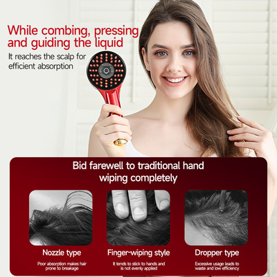 Scalp Massager Comb for Liquid Application & Absorption