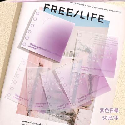 Transparent Sticky Notes with Scrapes Stickers Paper Clear s