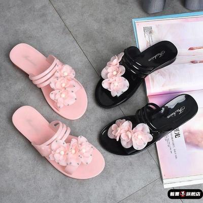 休闲拖鞋外穿时尚果冻防水防滑女