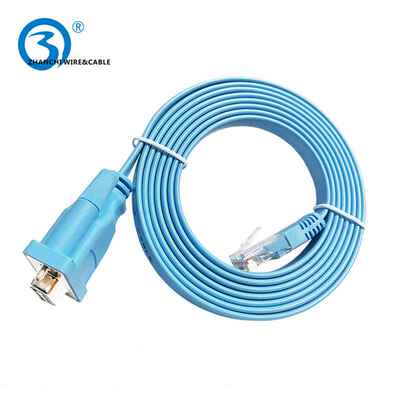 1.8M DB9串口线 DB9转RJ45配置线RS232 Console线 交换机路由器线