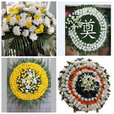 宁波市镇海区鄞州区奉化市花圈白