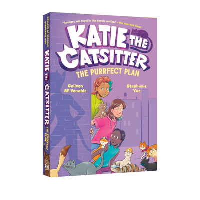 爱猫的凯蒂4 英文原版 Katie the Catsitter 4: The Purrfect Plan 全彩漫画绘本图画书 幽默爆笑 适合女孩 英文课外阅读