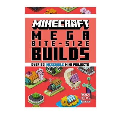 我的世界 迷你建筑 英文原版 Minecraft Mega Bite Size Builds 儿童创造力想象力娱乐书 精装