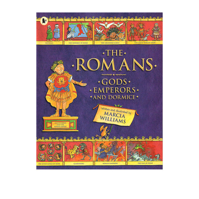 英文原版 the Romans 罗马趣味历史故事全彩漫画绘本 Marcia Williams