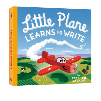 英文原版 Little Plane Learns to Write 小飞机的故事 精装 如何学习飞行的趣味故事 斯蒂芬·萨维奇