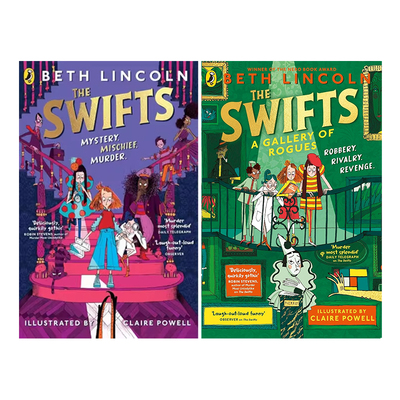 预售 英文原版 The Swifts 斯威夫特一家 2册合售 无赖画廊 恶棍词典 Beth Lincoln