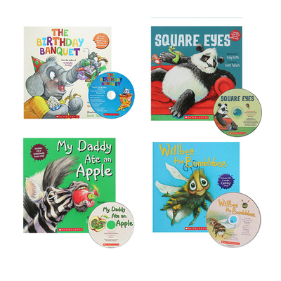 Craig Smith 英文原版绘本 Fantastically Funny Song系列 Willbee the Bumblebee/Square Eyes 4册附CD 幽默故事亲子图画