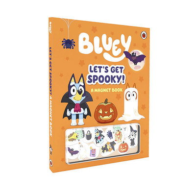 小蓝狗布鲁伊 Bluey Let's Get Spooky 英文原版 万圣节 英文原版 磁铁互动游戏书