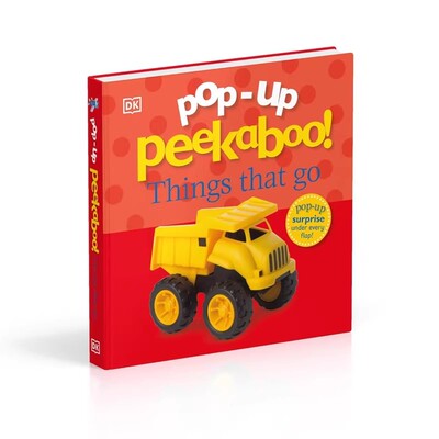 英文原版 DK Pop-Up Peekaboo! Things That Go 交通工具 躲猫猫立体翻翻纸板书 儿童英语启蒙 DK出品