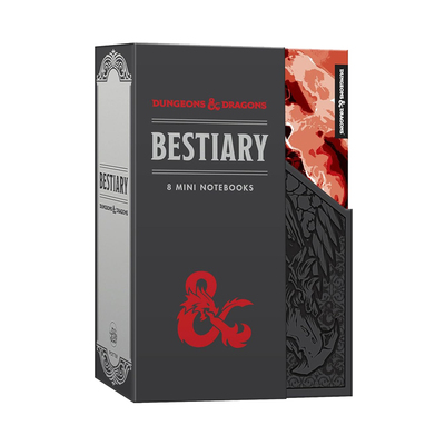 预售 英文原版 Bestiary Notebook Set 龙与地下城 动物寓言笔记本套装 8本迷你笔记本