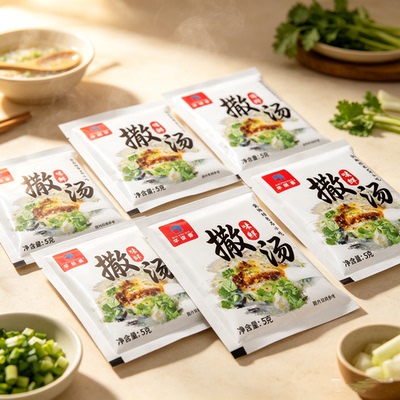 撒汤沙汤正宗安徽阜阳特产啥汤宿州胡辣汤鸡蛋汤蒙城早餐汤料包