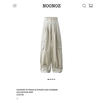 日系腰头刺绣弯刀工装裤