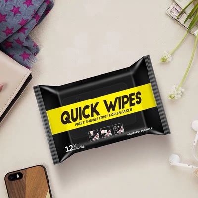 万能便携擦鞋湿巾买1包送4包