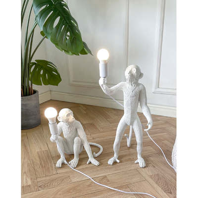 Keijo 猴子台灯创意个性北欧客厅书房装饰摆件卧室床头动物灯具