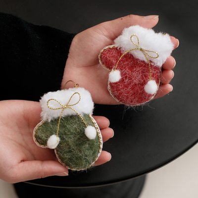 【圣诞小手套】冬日小树装饰挂件