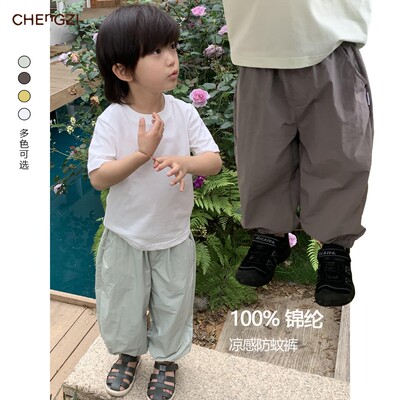 【空调裤】82g超轻男童夏季多巴胺宝宝户外防蚊裤橙子小童店