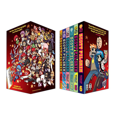 英文原版 Scott Pilgrim Precious Little Box Set 歪小子斯科特6册盒装 带海报 英文版 进口英语原版书籍
