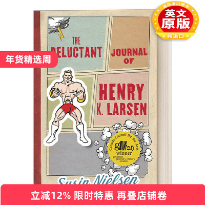 英文原版 The Reluctant Journal of Henry K. Larsen 懒生亨利的懒生日记 儿童心理成长小说 加拿大总督文学奖 英文版 进口英语书