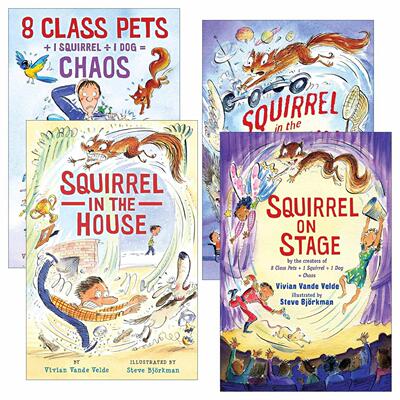 英文原版 Twitch the Squirrel 松鼠特维奇系列1-4册 爱伦坡奖得主Vivian Vande Velde 英文版 进口英语原版书籍