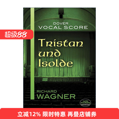 英文原版 Tristan und Isolde Vocal Score 理查德·瓦格纳歌剧特里斯坦与伊索尔德声乐谱 Richard Wagner 英文版进口英语原版书籍