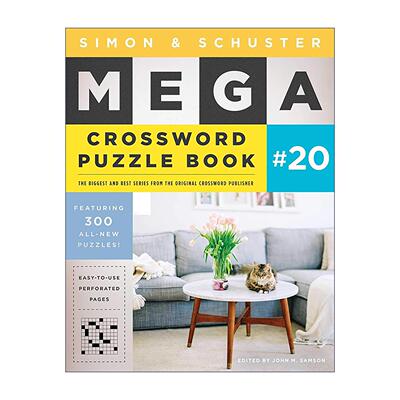 英文原版 Simon & Schuster Mega Crossword Puzzle Book #20 西蒙与舒斯特 超级纵横字谜集20 英文版 进口英语原版书籍
