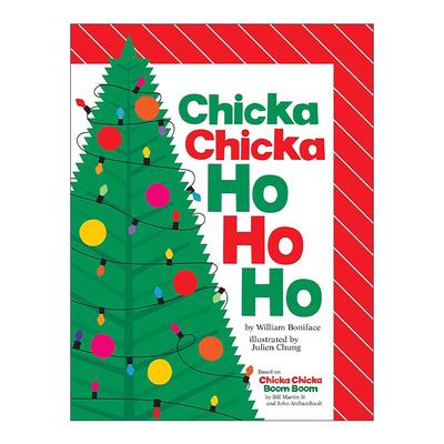 英文原版 Chicka Chicka Ho Ho Ho 叽喀叽喀 圣诞节 精装 押韵绘本 英文版 进口英语原版书籍