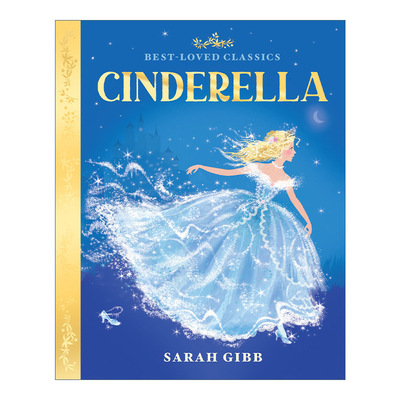 英文原版绘本 Cinderella 灰姑娘 Sarah Gibb童话绘本系列 彩色剪影风格插画 英文版 进口英语原版书籍