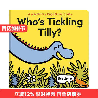 英文原版 Who'S Tickling Tilly 谁在挠蒂莉 幼儿早教启蒙折叠书精装绘本 英文版 进口英语原版书籍